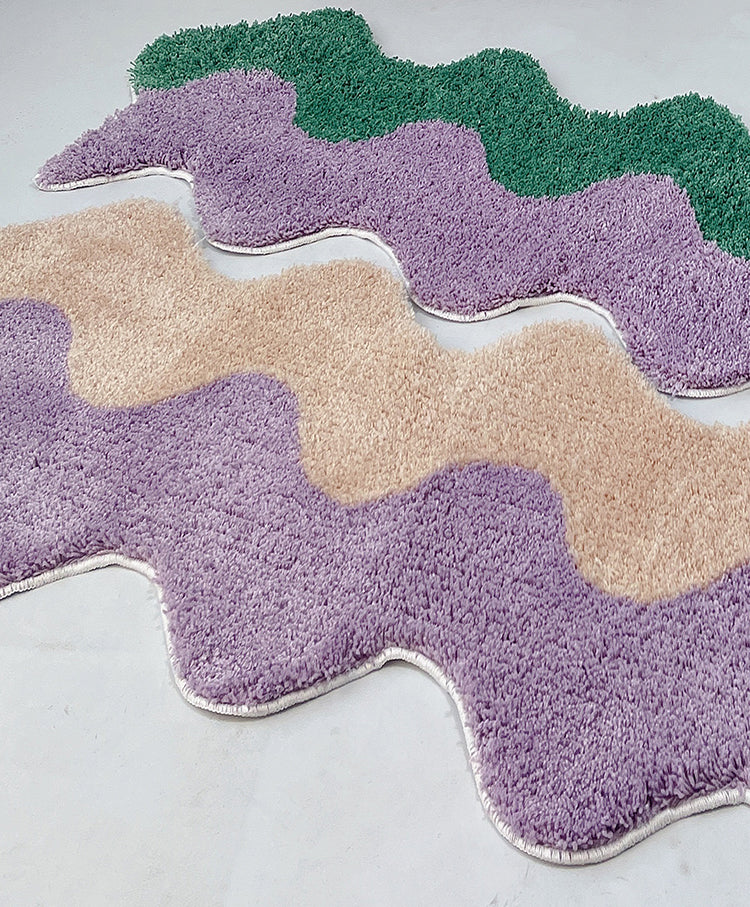 Wavy 2-toned Narrow Rug – CYL